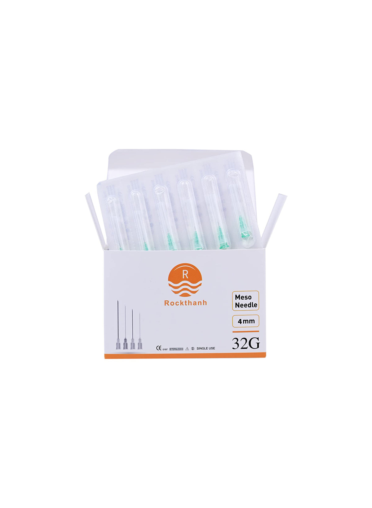 Rockthan Meso Needle 32G x 6mm – 100pcs Box | Precision Meso Needles ...