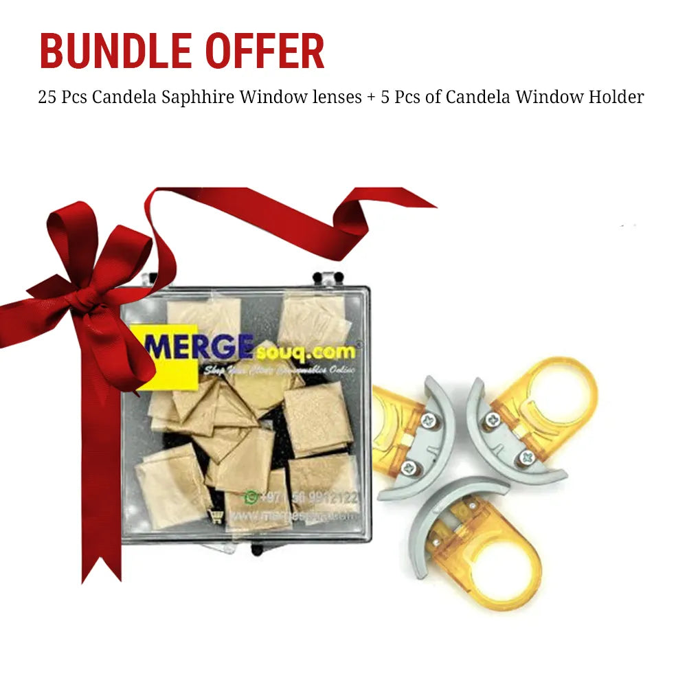 CANDELA BUNDLE - 25Pcs of Sapphire Window Lenses + 5Pcs of Window Hold ...